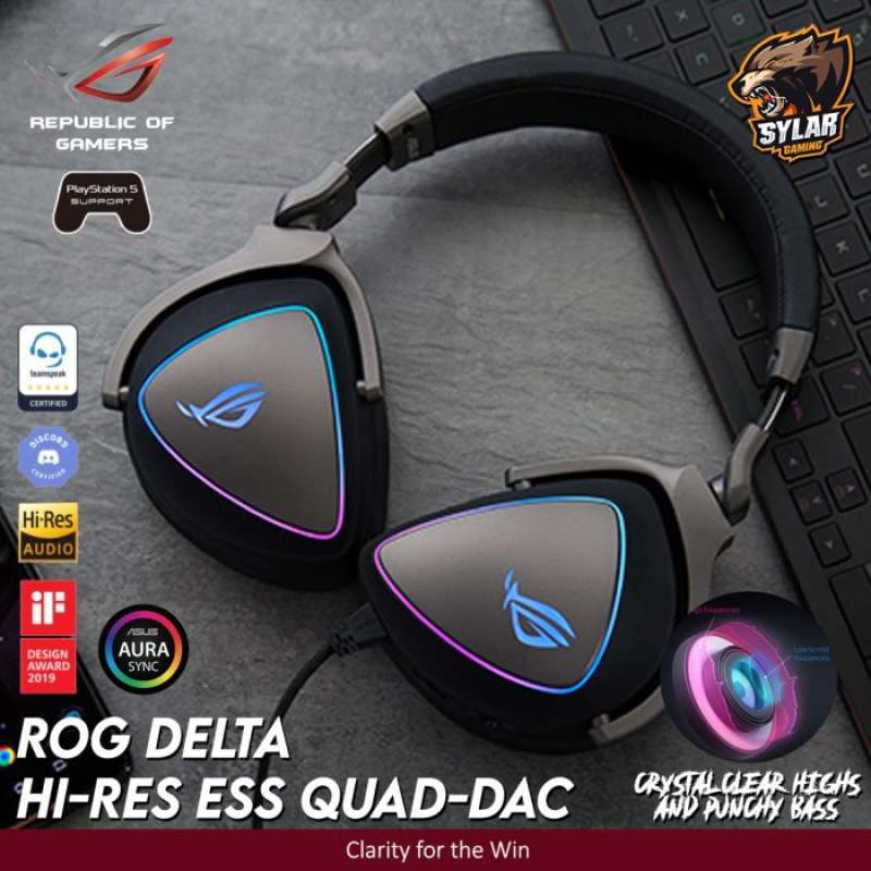 Jual Asus ROG Delta RGB with Hi-Res ESS Quad-DAC di Seller Indah ...