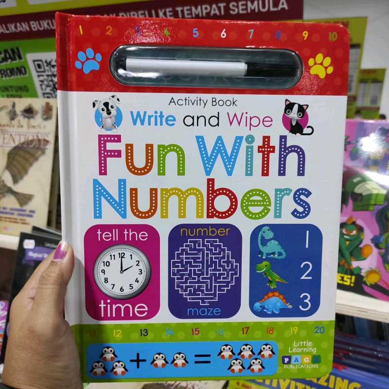 Jual BIG BAD WOLF WRITE AND WIPE : FUN WITH NUMBERS - BUKU AKTIVITAS ...