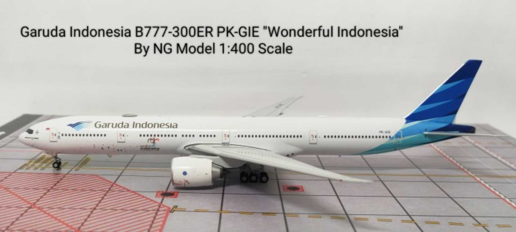 Promo Garuda Indonesia B777-300ER PK-GIE Wonderful Indonesia By NG Model 400 Diskon 23% di ...