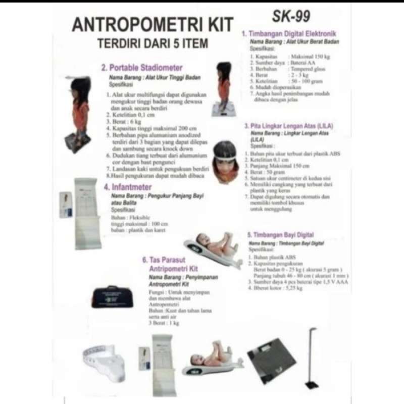 Promo Antropometri kit SK 99 Stunting kit SK 99 free 2 alat ukur Diskon 23% di Seller Bea Store ...