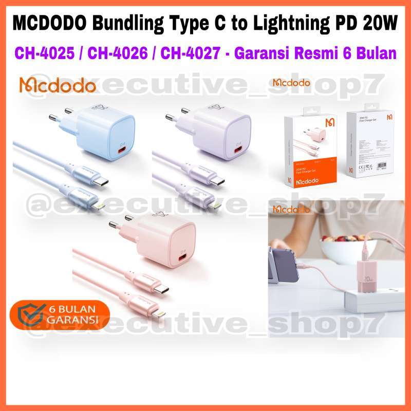 Jual Mcdodo Bundling Type C To Lightning Pd 20w - Ch-4025 / Ch-4026 ...
