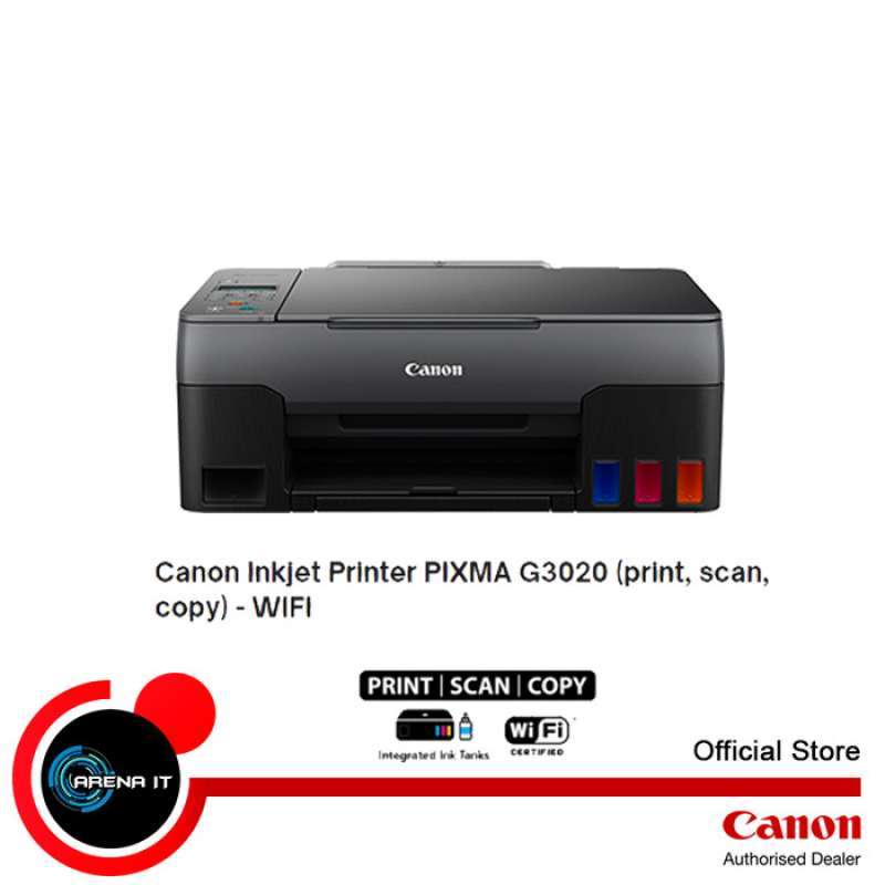 Promo Canon Inkjet Printer PIXMA G3020 (print, scan, copy) - WIFI ...