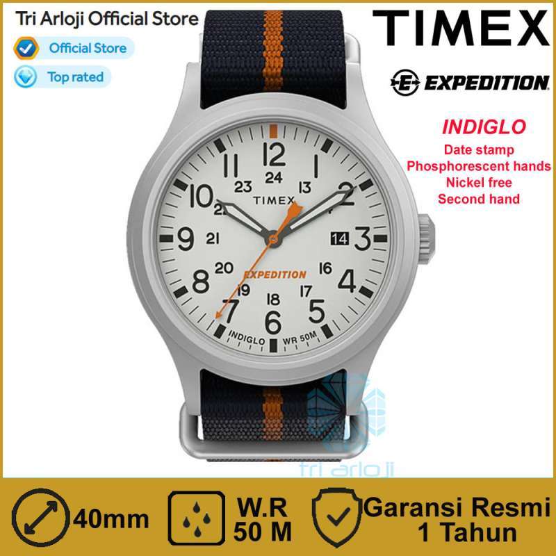 Jual TIMEX TW2V22800 Jam Tangan Pria Analog Expedition North Navy Textile di Seller Tri Arloji ...