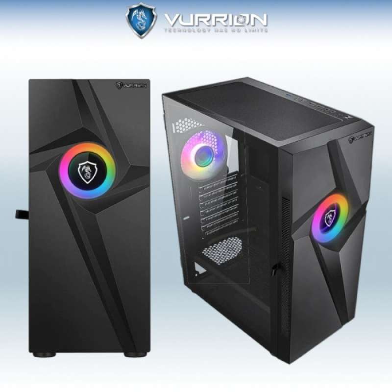 Jual Casing Gaming Vurrion Armour Shuriken - Led Front Unique Design Di ...