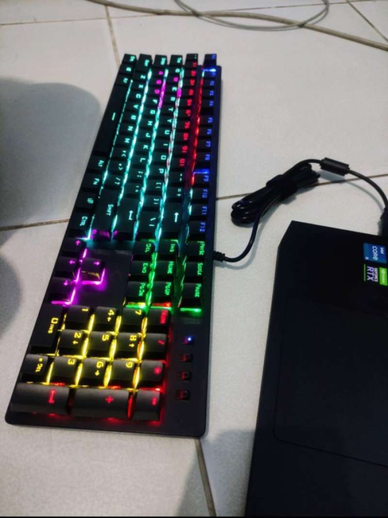 Promo Keyboard Mechanical RGB Rainbow Backlight - Mechanical Keyboard ...