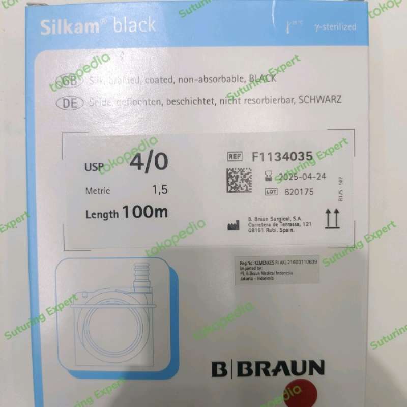 Jual Silk 4/0 B-braun Roll ( Silk, Benang Roll, Benang Operasi) Di ...