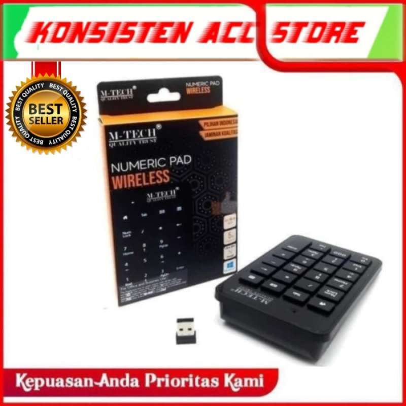 Jual Numeric Keypad Wireless / Keyboard Numeric Wireless Mtech Original ...