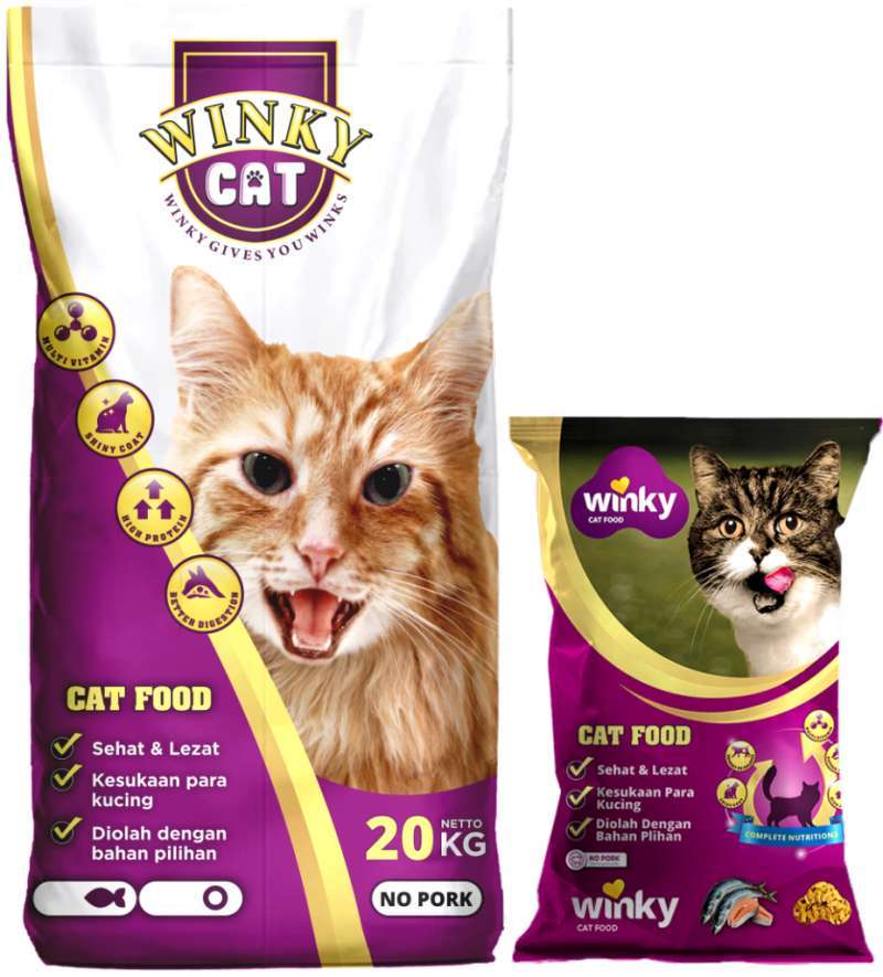 Jual Dry Cat Food Winky 20 Kg | Makanan Kucing Kering Winky Wingky 20kg ...