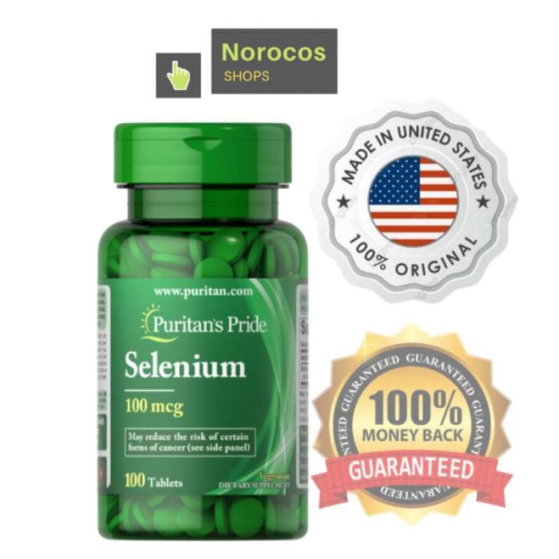 Jual Puritan Pride Selenium 100 Mcg 100 Tablets Di Seller Zebaa Shop ...
