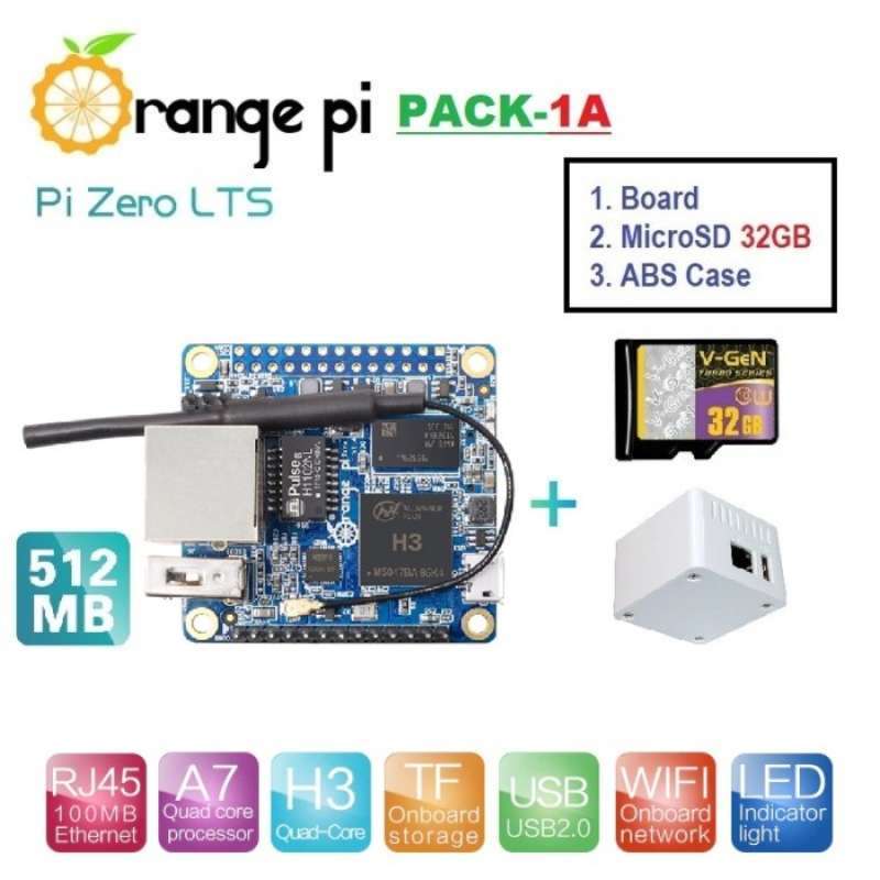 Jual Pack-1a : Orange Pi Zero Lts (512mb) + Abs Case + Microsd Di Seller Gigaba Store - Kalibata ...