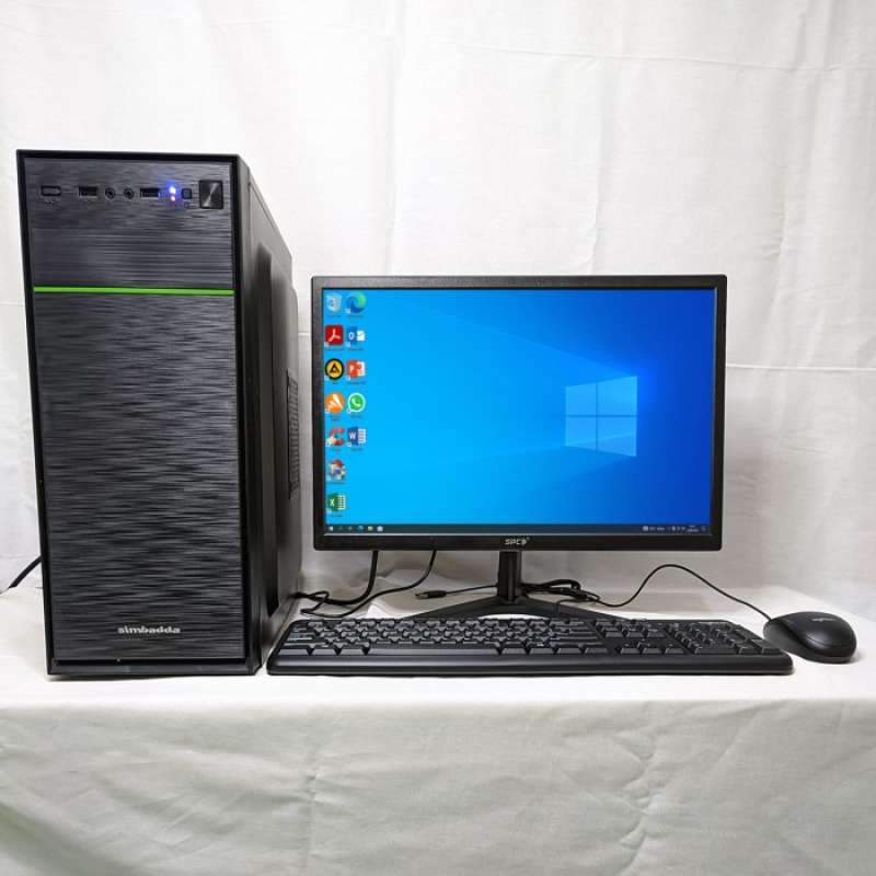 Promo Komputer Admin Office Intel Core i3 RAM 8GB SSD 120 Monitor 19 ...