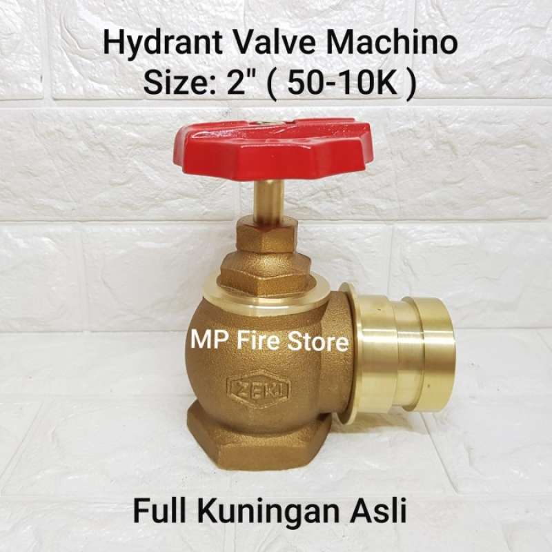 Promo Kran Hidran Hydrant Valve Pemadam ZEKI 2 in 10K Full Kuningan ...