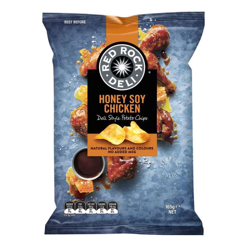 Jual Red Rock Deli Style Potato Chips Honey Soy Chicken 165g Di Seller ...