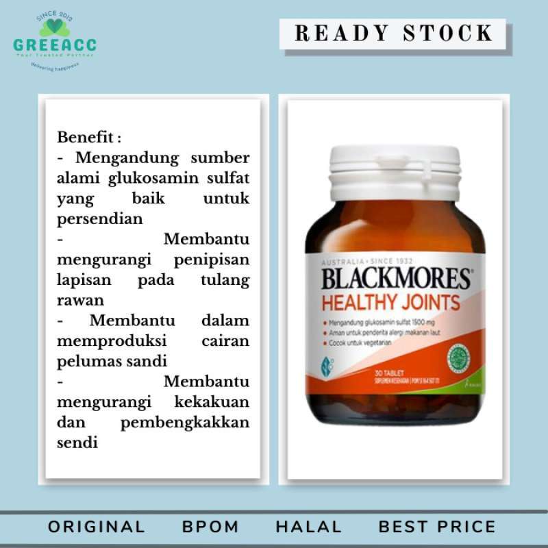 Jual blackmores healthy joints vitamin sendi - isi 30 tablet di Seller ...