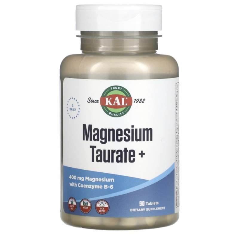 Promo Kal Magnesium Taurate 200 Mg 400 Mg Coenzyme B6 Isi 90 Tablet ...