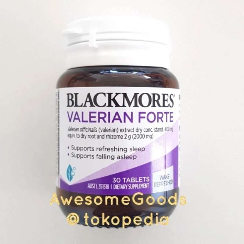 Jual Blackmores Australia Valerian Forte 2000mg 30 Tablets Di Seller ...