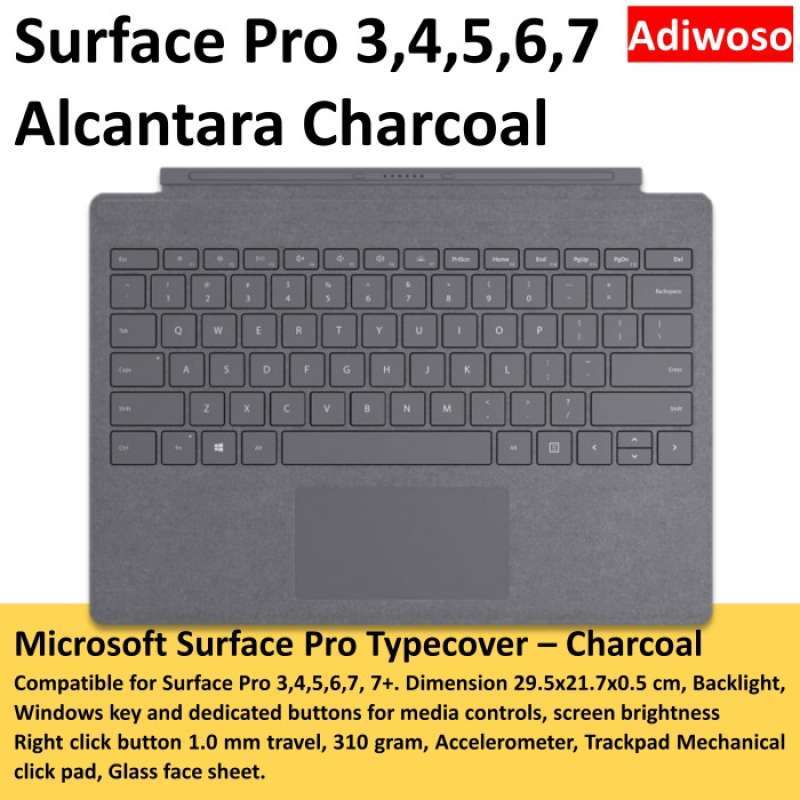 Jual microsoft surface keyboard 2017 (new) alcantara signature platinum di Seller Caeraa Shop ...