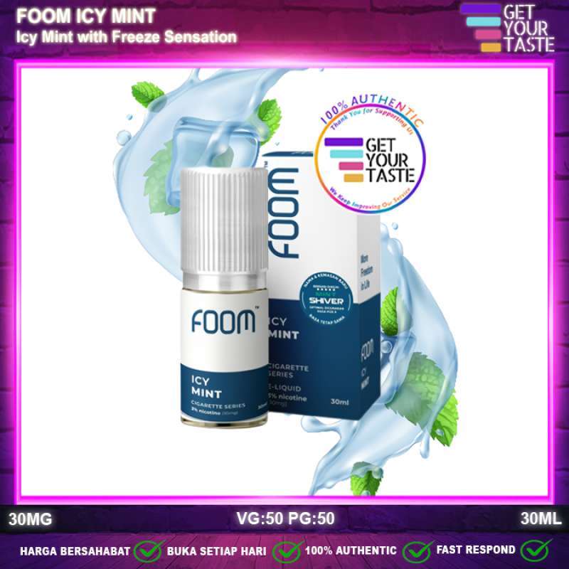 Jual Liquid Foom Icy Mint Salt Nic 30ml Saltnic Ice Pods By Foom Lab Di ...