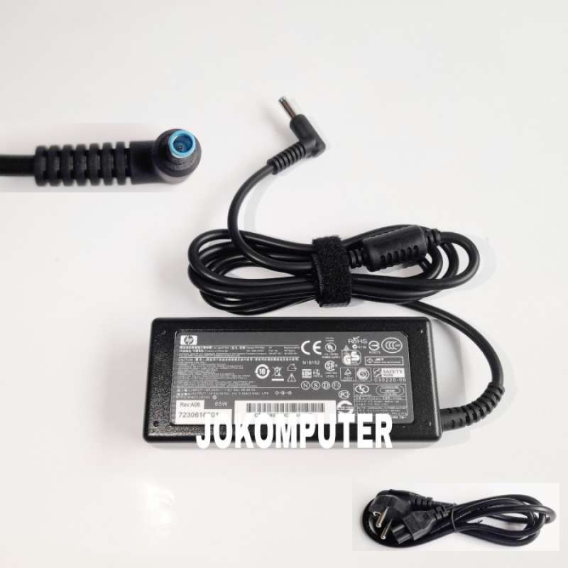 Jual Adaptor Charger Laptop Hp Pavilion 14 19 5V 3.33A Blue Pin ...