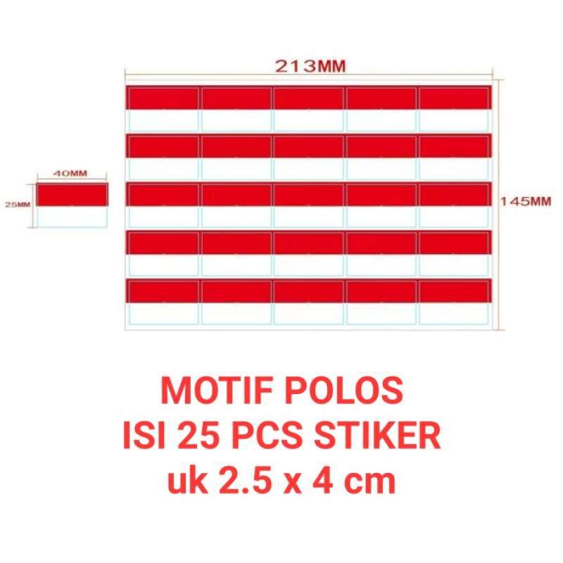 Promo Stiker Pipi Bendera Merah Putih Sticker Tato Indonesia 17 Agustus ...