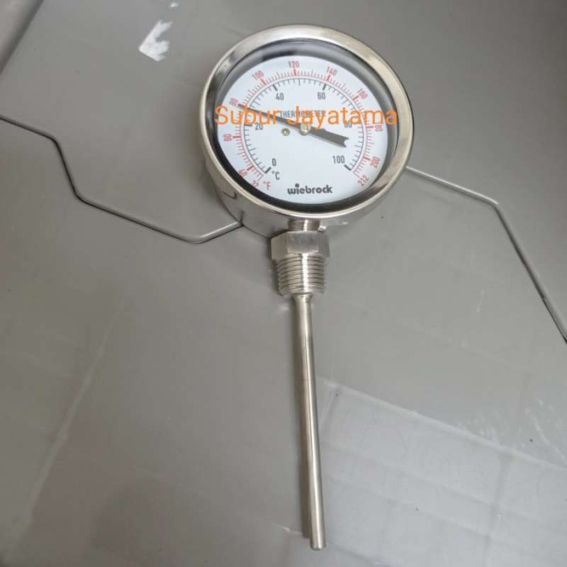 Promo Thermometer Temperature Gauge Raket Stainless 100 Derajat Celcius Diskon 23% di Seller ...