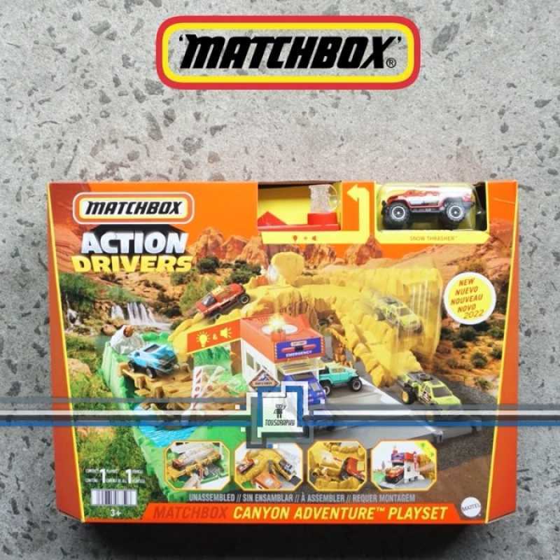 Jual Matchbox Action Drivers Matchbox Canyon Adventure Playset Hot ...
