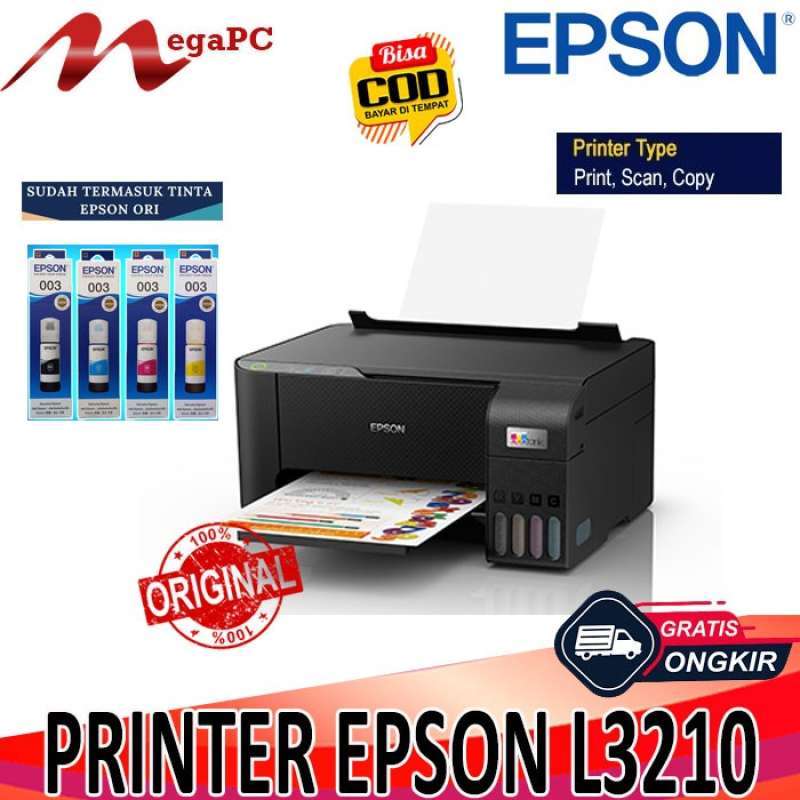 Jual Printer Epson L3210 Print Scan Copy 3 In 1 Plus Tinta Original di ...