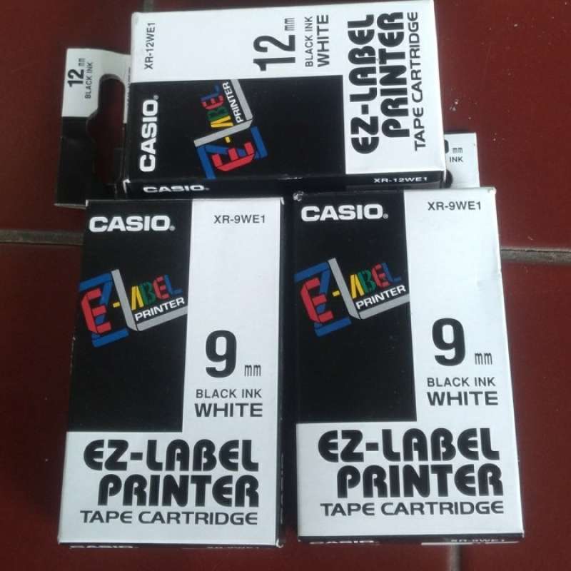 Promo Ez- Label Printer Casio 9Mm Black Ink White Diskon 23% di Seller ...