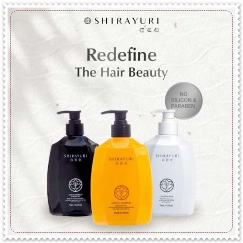 Promo Shampoo Shirayuri Anti Hairfall | Anti Dandruff | Conditioner 100 ...