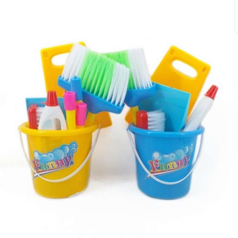 Jual mainan anak alat kebersihan little helper cleaning tools playset ...
