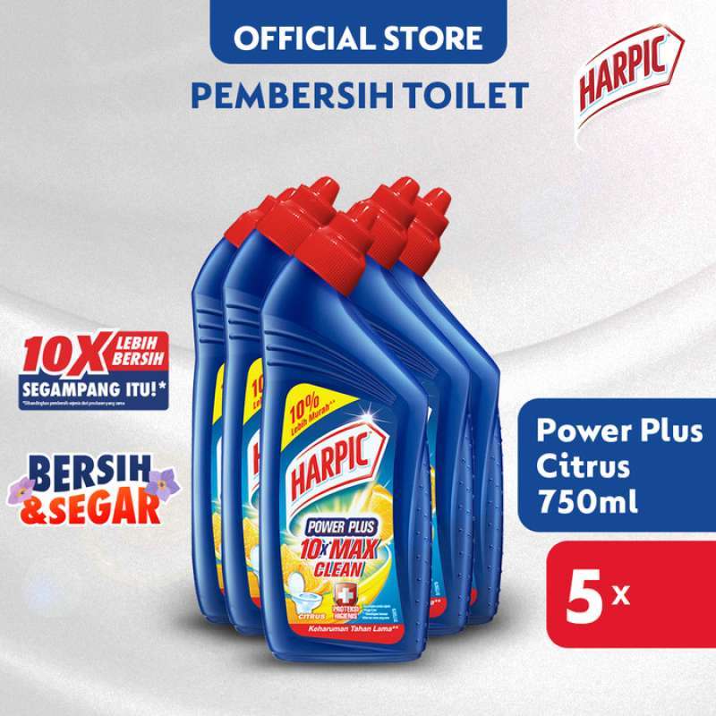 Jual Harpic Power Plus 10X Max Clean Citrus 750Ml X5 di Seller Makmur Sentosaa - Meruya Selatan ...