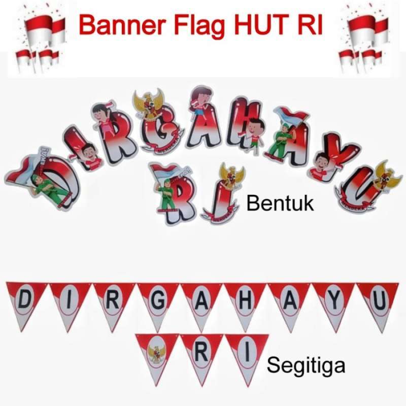 Promo Banner Flag HUT RI DIRGAHAYU Republik Indonesia JUMBO 17 AGUSTUS ...