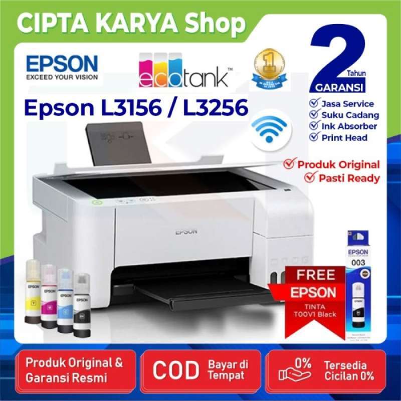 Promo Epson EcoTank L3156 WiFi All-In-One Ink Tank Printer (Print-Scan-Copy) Diskon 26% di ...
