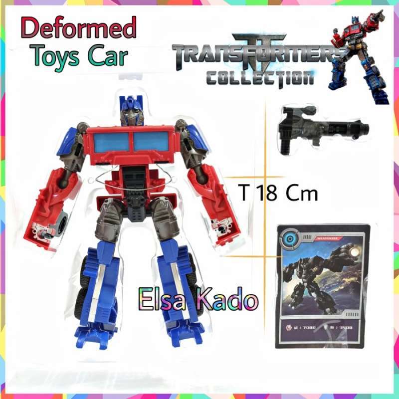 Promo Mainan Transformers Optimus Prime Bumblebee Robot Car Action ...