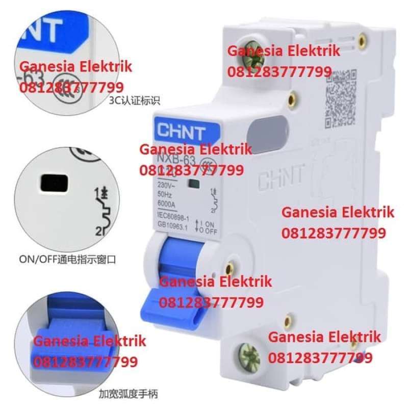 Promo MCB Chint eB 1P / 1 phase / 1phase 4,5kA (6A 10A 16A 20A 25A 32A 40A) Diskon 17% di Seller ...