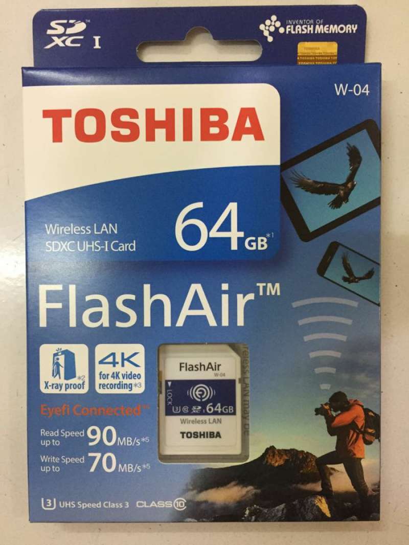 Jual Toshiba FlashAir 64GB Wifi SD Card Wireless LAN Flash Air di Seller Gigaba Store - Kalibata ...