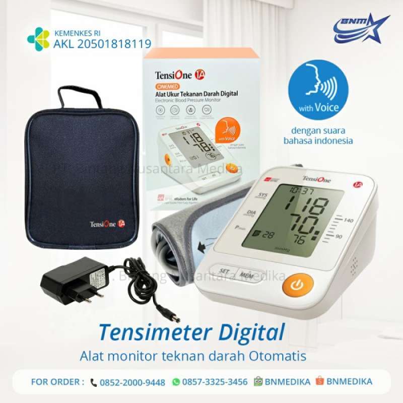 Jual Tensimeter Digital Onemed Alat Ukur Tekanan Darah Berbahasa ...