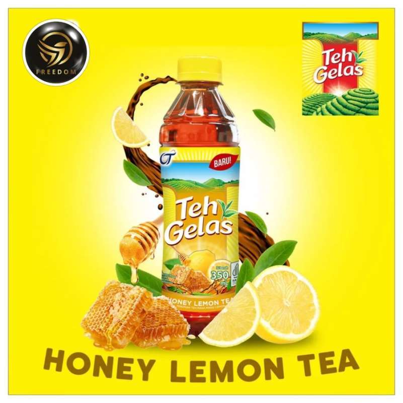 Jual Teh Gelas Honey Lemon Tea Botol Plastik Pet - 350 Ml (kemasan 6 Pcs) Di Seller M2f2 Shop ...