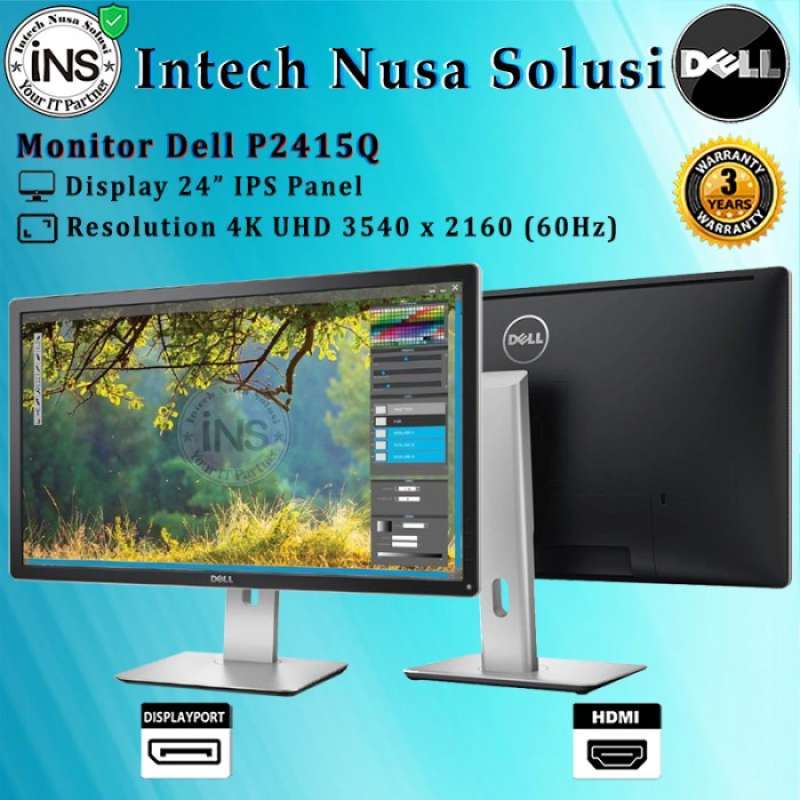 Promo DELL Monitor P2415Q 4K Ultra HD 24 Inch Professional Series ...