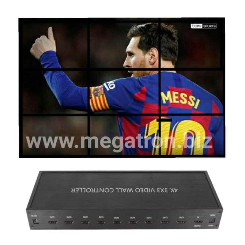 Promo 4K HDMI Video-Wall Controller 9ch 3x3 (Multiple Splicing Mode ...