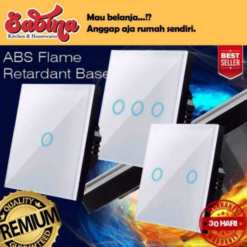 Promo Saklar Lampu Sentuh Dinding Wall Switch Touch Sensor LED Light ...