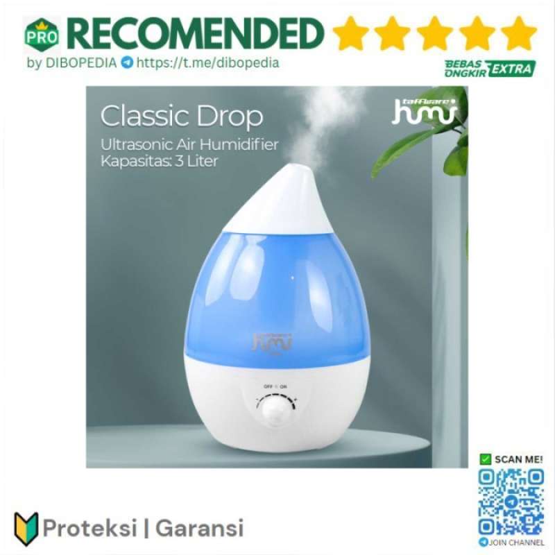 Jual Classic Drop 6 In 1 Air Humidifier Aroma Therapy - Blue di Seller ...