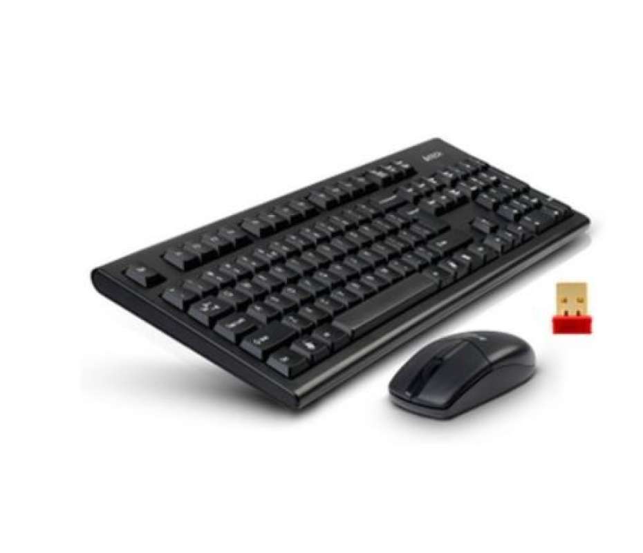 Promo Keyboard Mouse A4tech Wireless Combo Membrane 104 Key 2000dpi 3100n Diskon 23 Di Seller