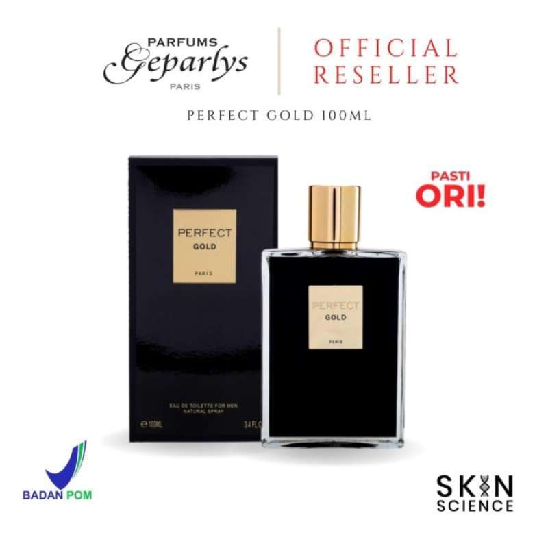 Promo GEPARLYS Perfect Gold Parfum original Paris EDT 100ML Geparlys ...