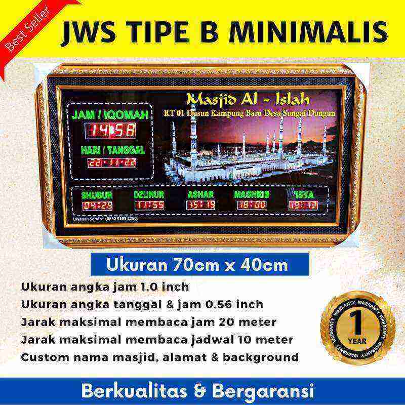 Jual Jam Masjid Digital Jadwal Sholat Digital Jam Digital Sholat. TIPE ...