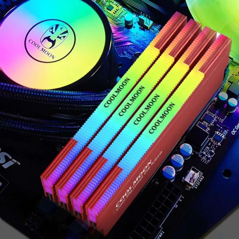 Jual Heatsink Ram Rgb Coolmoon Argb Cooler Shell Aluminum Desktop ...