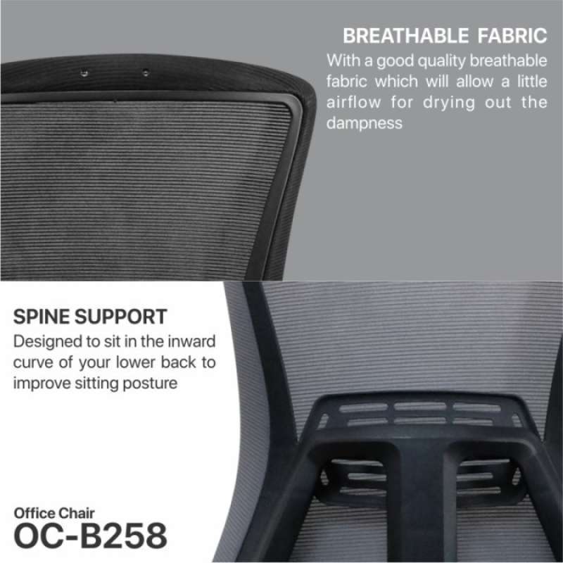 Jual Fantech Kursi Kerja Kantor Ocb258 / Oc-b258 Premium Office Chair ...