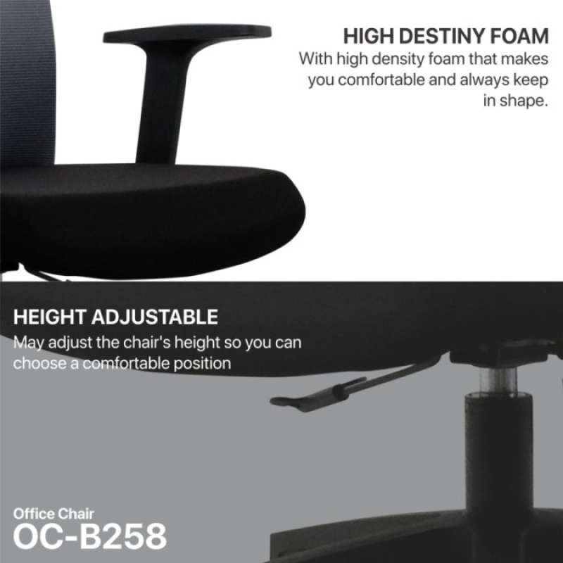 Jual Fantech Kursi Kerja Kantor Ocb258 / Oc-b258 Premium Office Chair ...