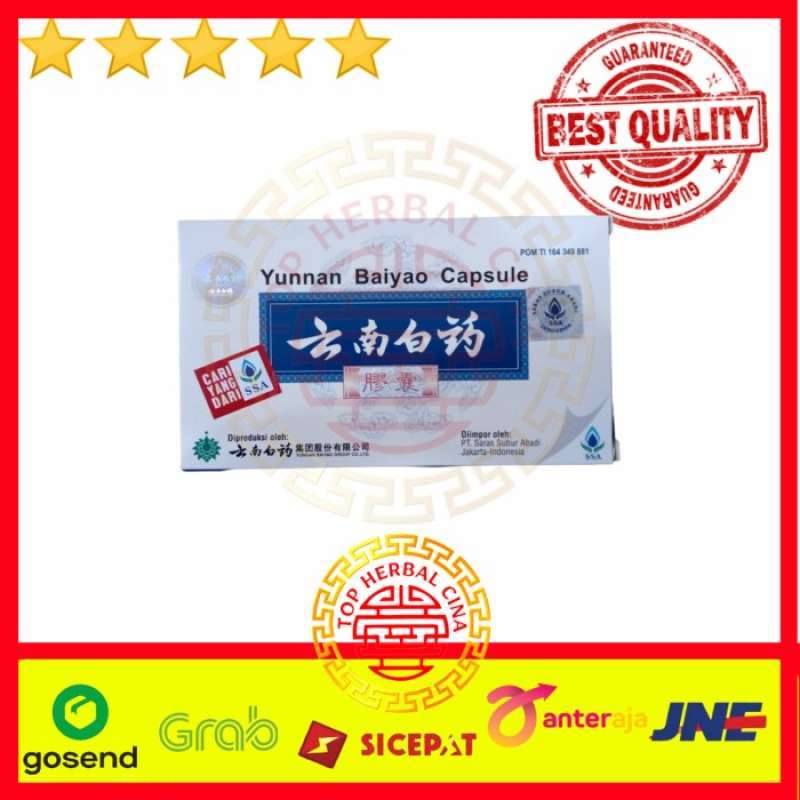 Promo YUNNAN BAIYAO CAPSULE ( OBAT LUKA DALAM - LUKA MEMAR ) Diskon 23% ...