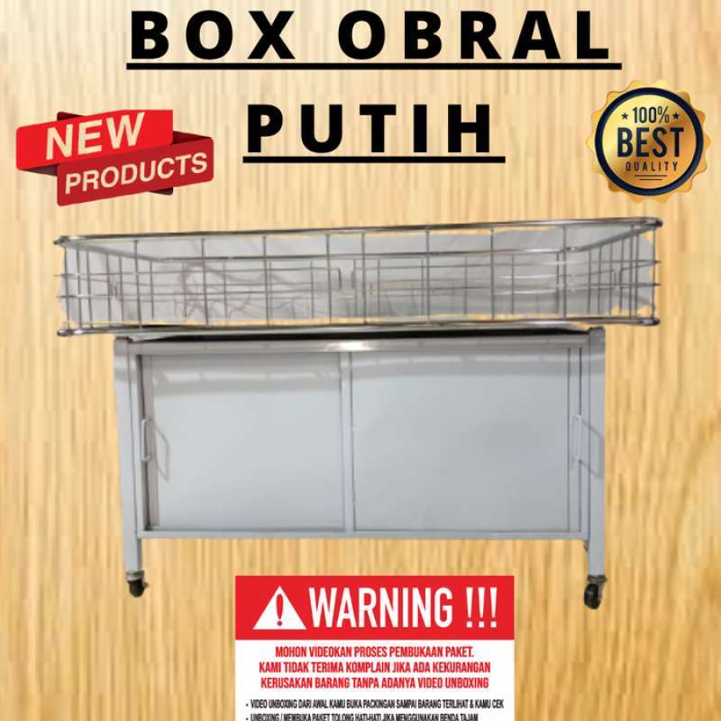 Promo Box Obral/Box Baju Besi/Wagon Besi/Keranjang Baju Besi Putih ...